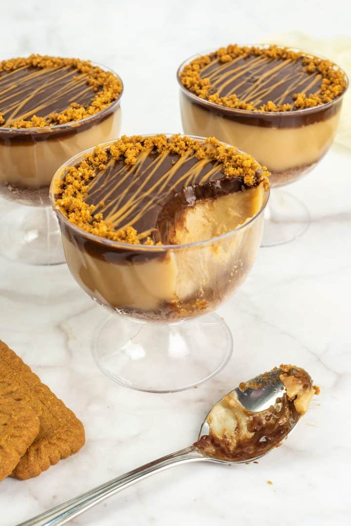 Biscoff Pudding (Easy Dessert Cups) | Decorated Treats