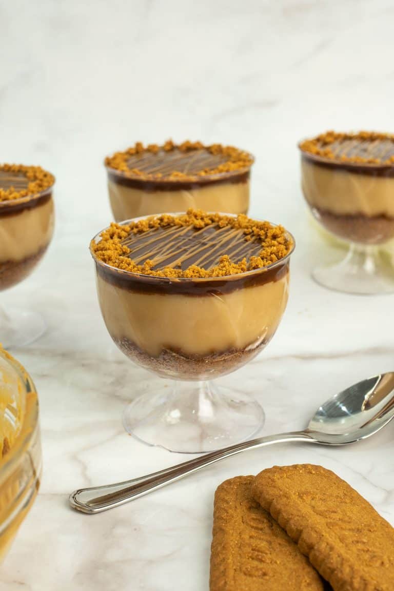 Biscoff Pudding (Easy Dessert Cups) | Decorated Treats