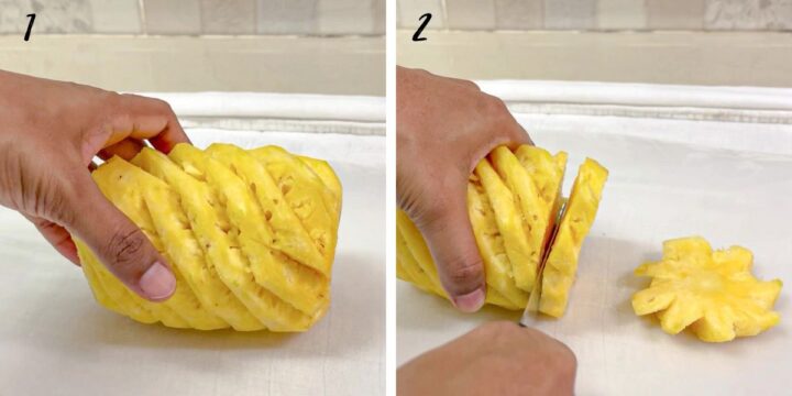 How to Cut a Pineapple without Waste | Decorated Treats