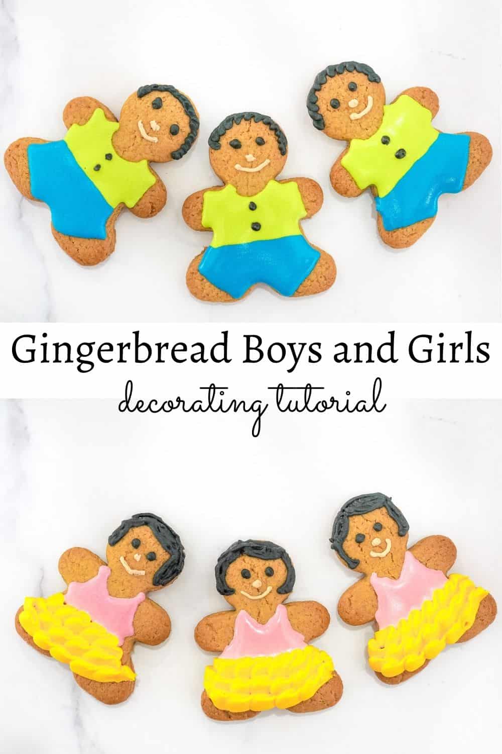 Gingerbread Boys and Girls Cookies | Decorated Treats