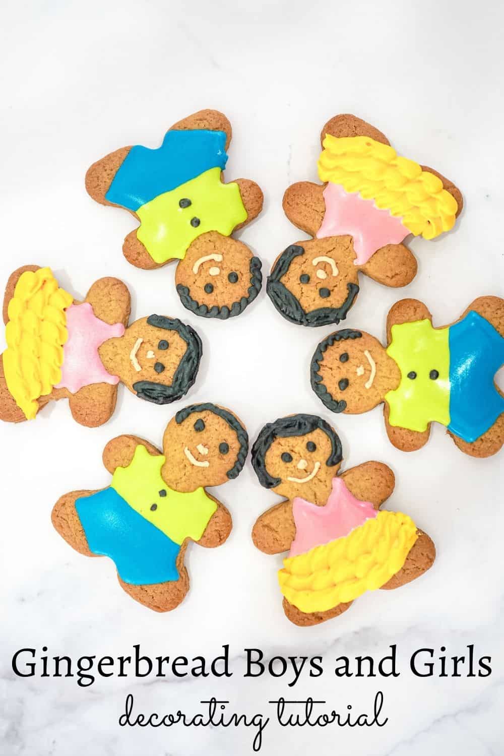 Gingerbread Boys and Girls Cookies | Decorated Treats
