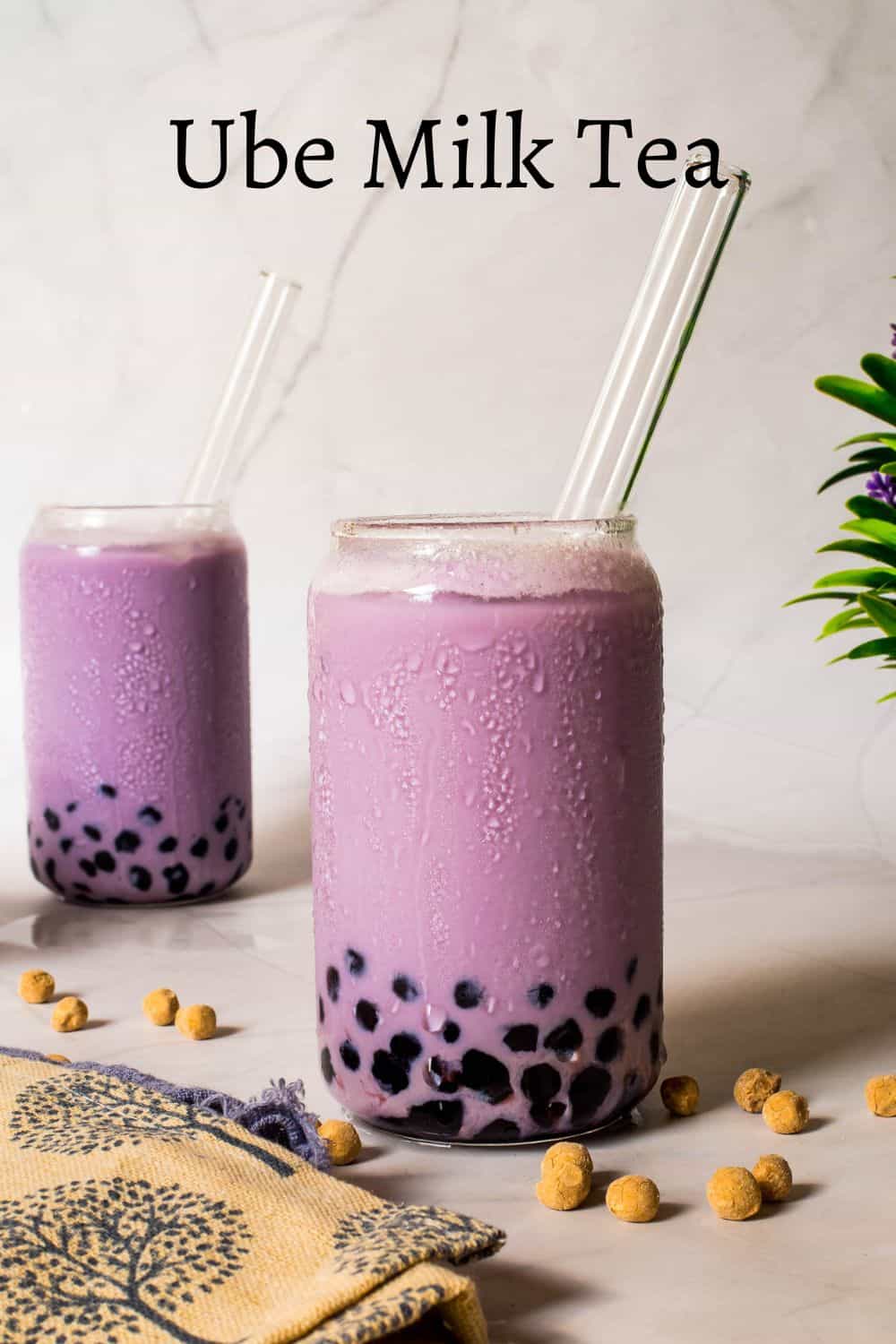 Ube Milk Tea (Ube Bubble Tea) | Decorated Treats