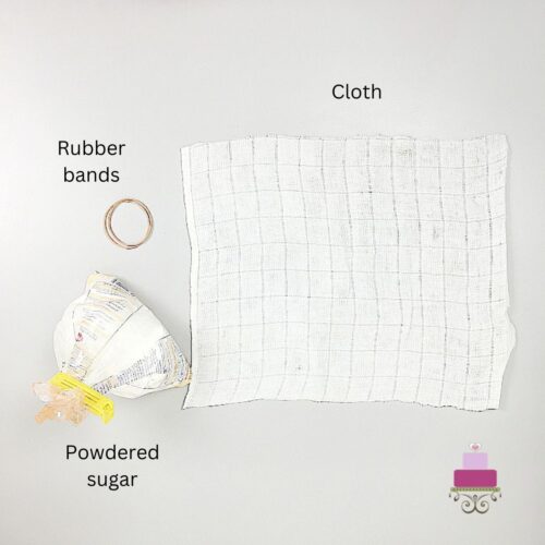 DIY Fondant Dusting Pouch (Dusting Bag) | Decorated Treats